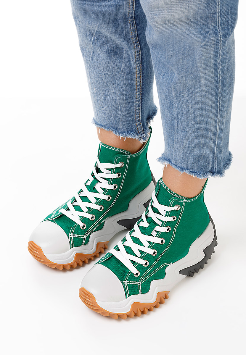 Tenisi cu platformă Takena V2 verzi - Zapatos