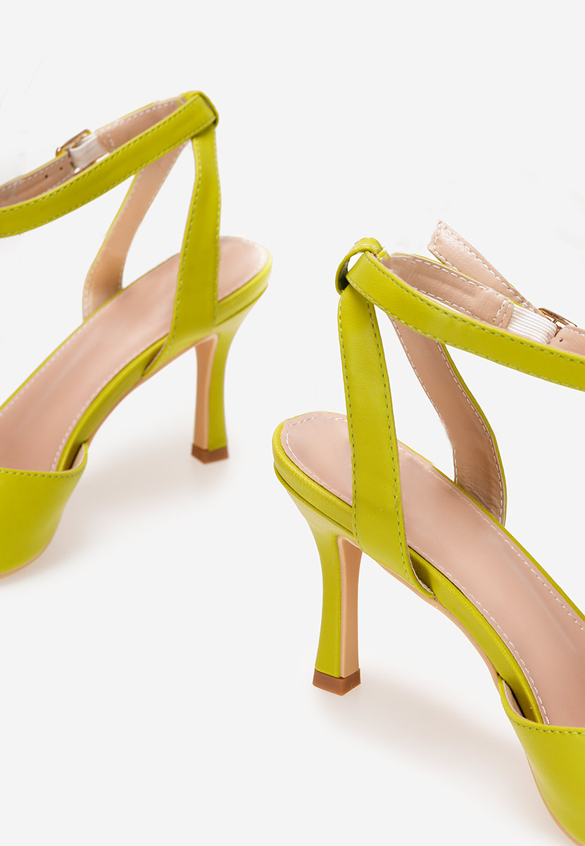 Pantofi cu toc eleganti Narola verzi - Zapatos
