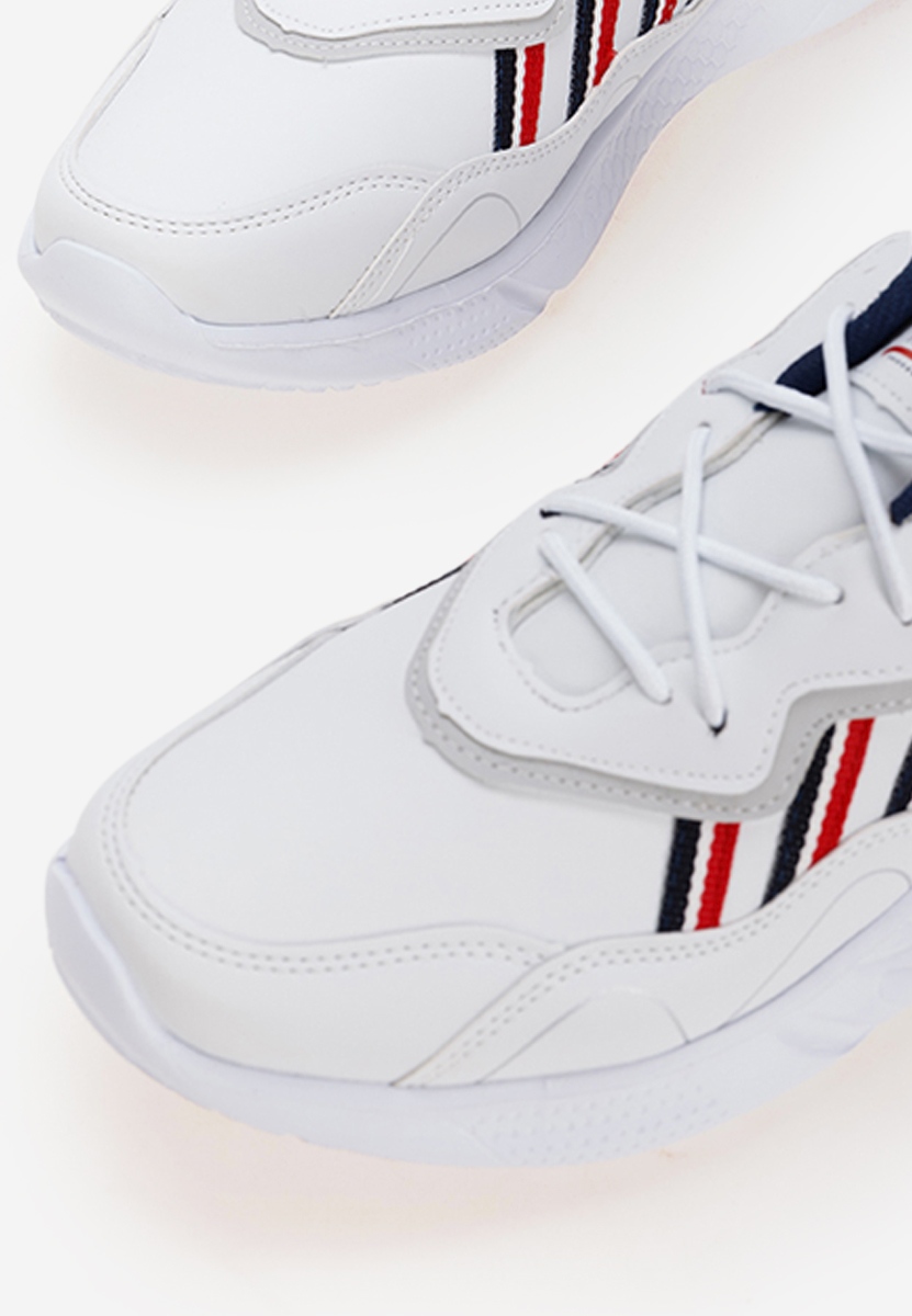 Sneakers barbati albi Catanzario - Zapatos