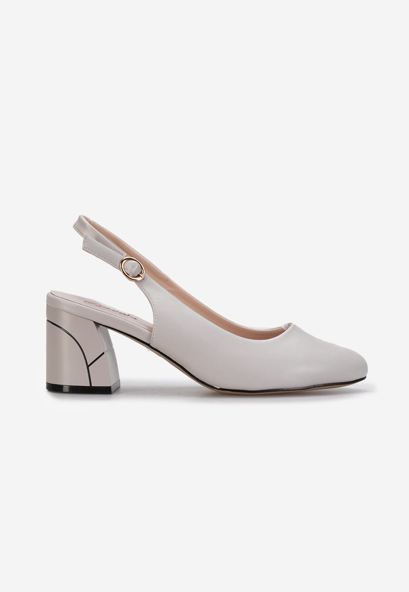 Pantofi slingback Lilliana gri - Zapatos