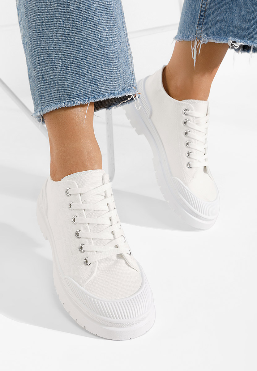 Tenisi dama Daria albi - Zapatos