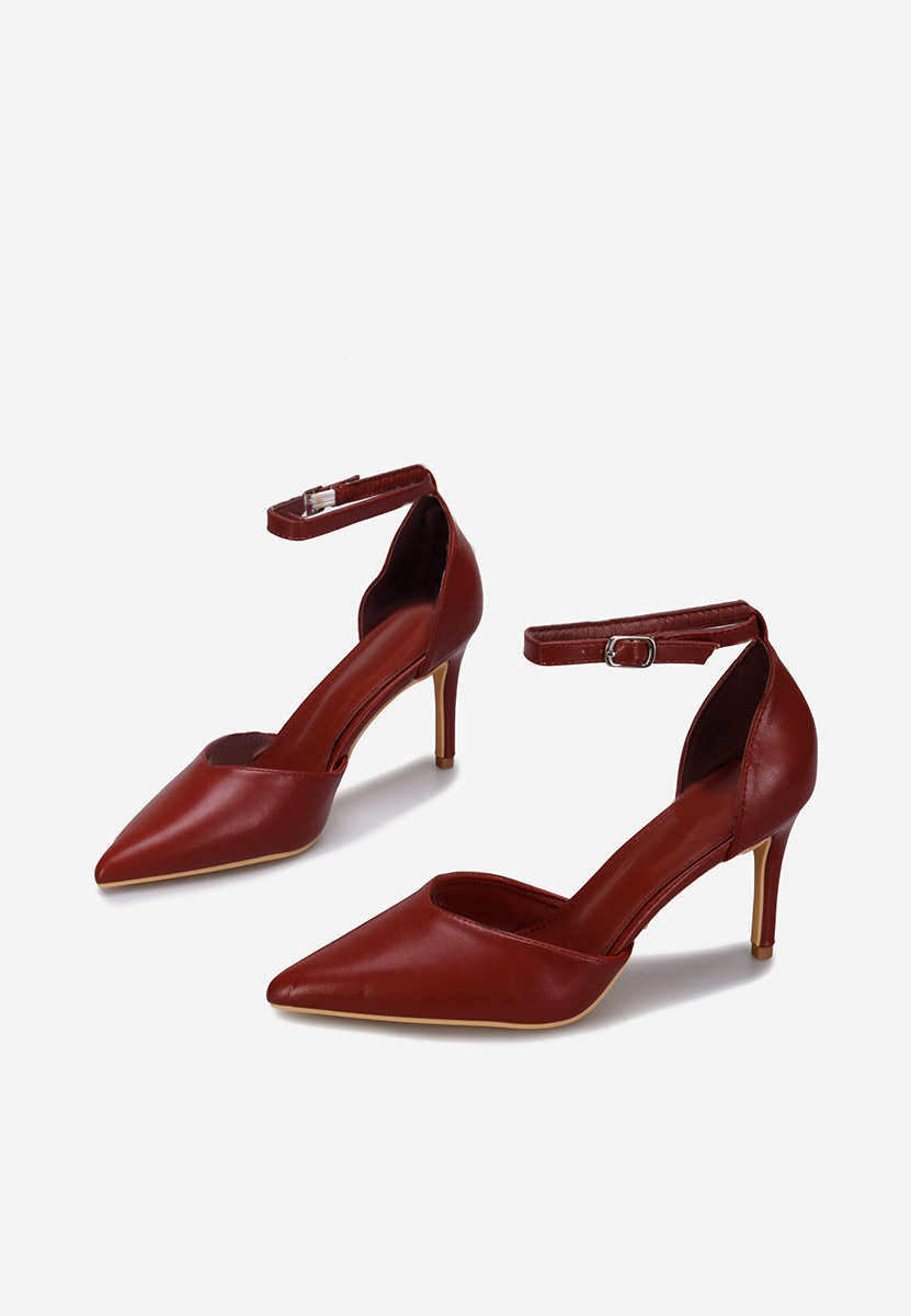 Pantofi cu toc stiletto Sevyna rosii - Zapatos