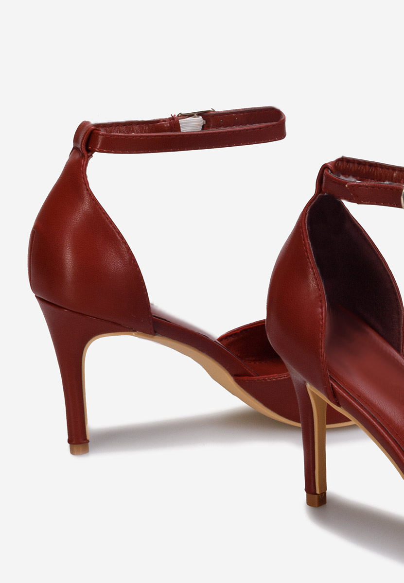 Pantofi cu toc stiletto Sevyna rosii - Zapatos