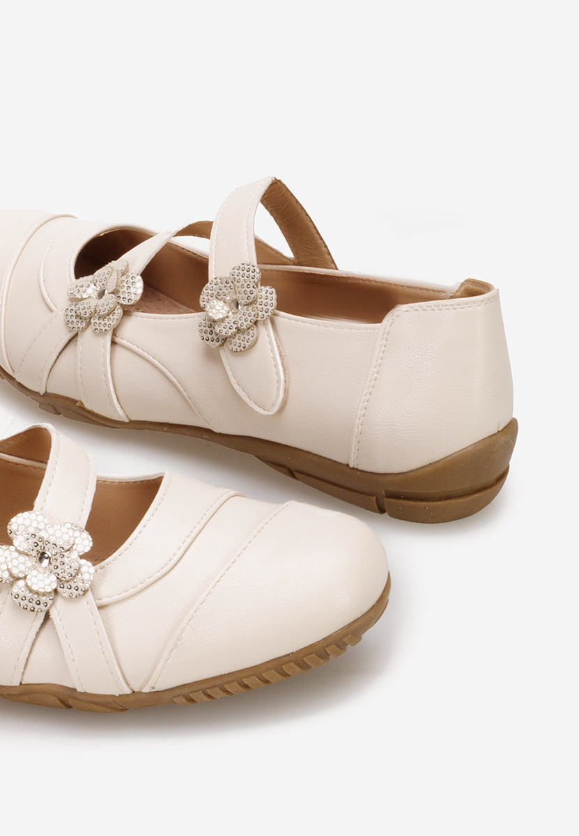 Balerini cu bareta Masipa bej - Zapatos