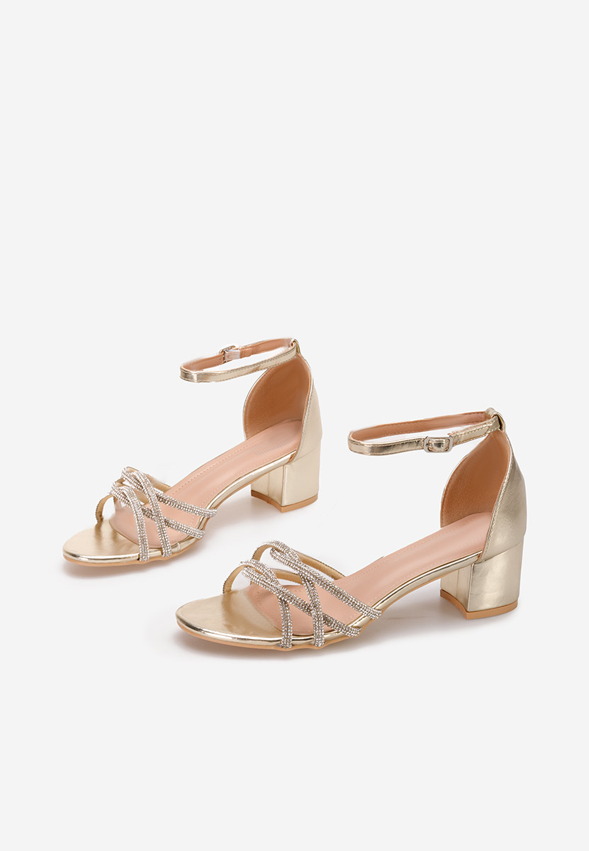 Sandale dama elegante Alrina aurii - Zapatos