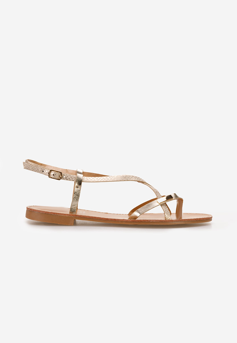 Sandale fara toc Nondia aurii - Zapatos
