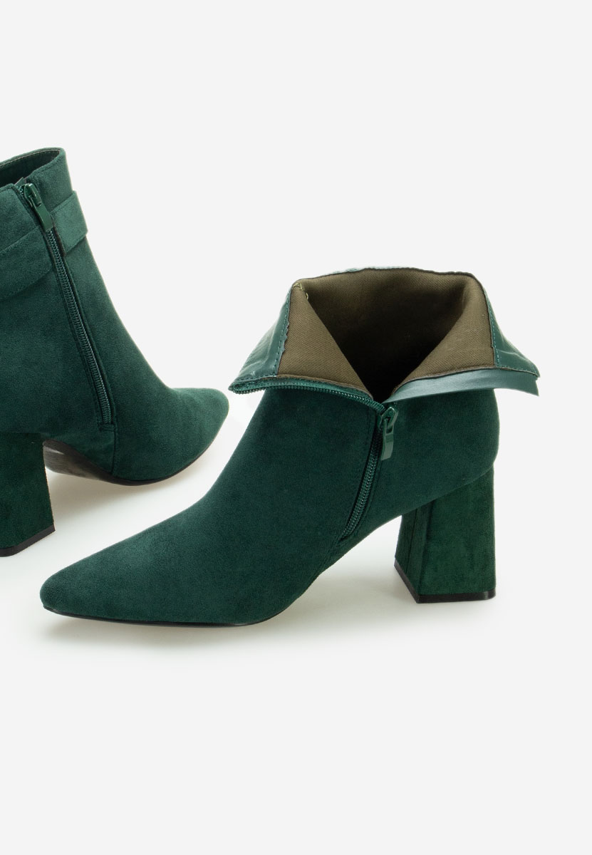 Botine elegante Lievine V3 verzi - Zapatos