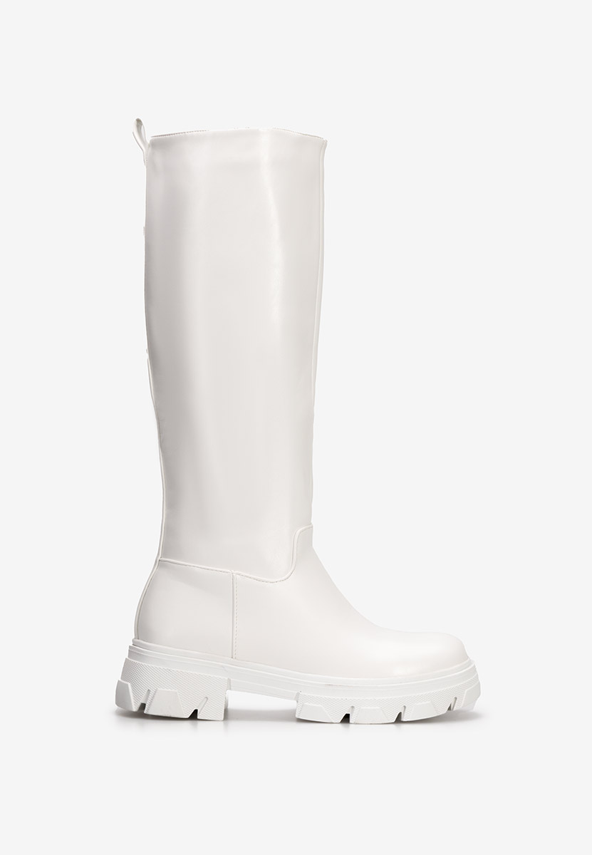 Cizme dama Fatima albe - Zapatos